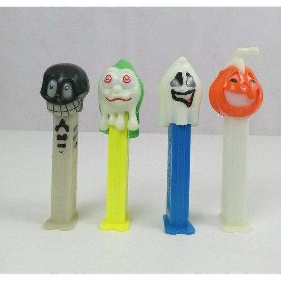 PEZ | Toys | Vtg Lot Of 4 Halloween Pez Dispensers Black Skull Jack ...
